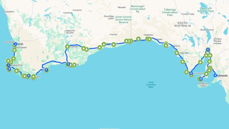 PERFECT Adelaide to Perth Road Trip (21 Days) + FREE Map
