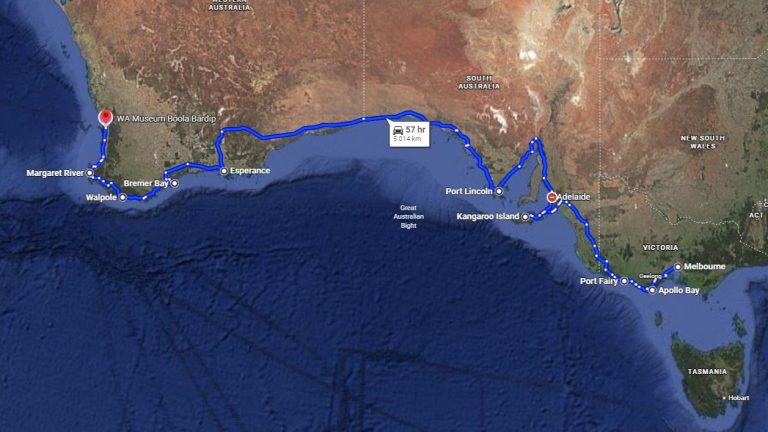 Melbourne to Perth Road Trip + FREE Map (30-day)